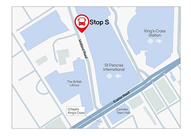 London King's Cross St Pancras Coach Stop | National Express